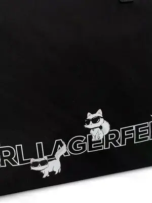 Karl Lagerfeld Logo-print Tote Bag - Black
