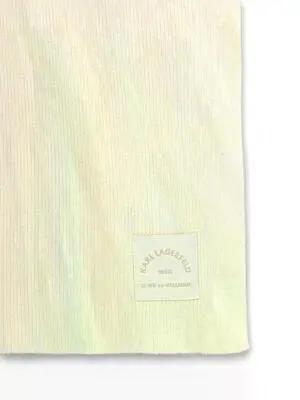 Karl Lagerfeld Logo-patch Ribbed Scarf