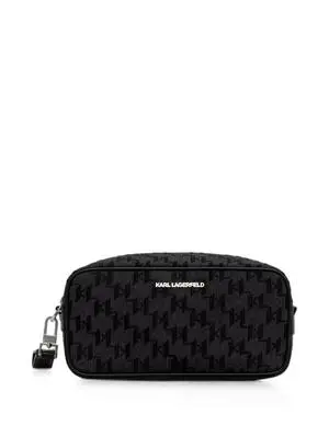 Karl Lagerfeld Monogram-jacquard Wash Bag