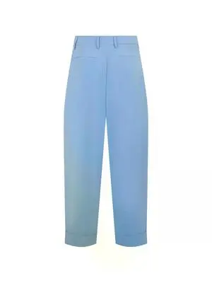 MOORER Pleated High-waisted Trousers