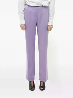 HEBE STUDIO Satin Straight Pants