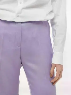 HEBE STUDIO Satin Straight Pants