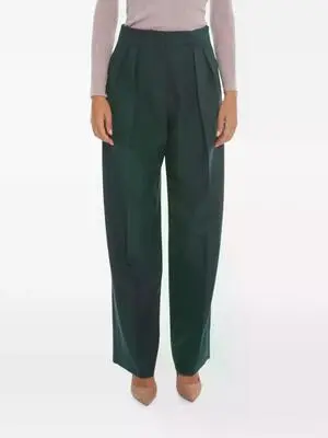 SUPER BLOND Pleated Wide-leg Trousers