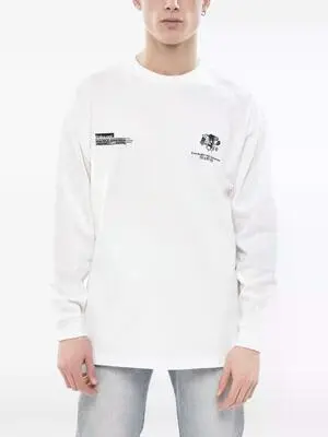 CHILDREN OF THE DISCORDANCE Contrast-print Crew-neck T-shirt - White