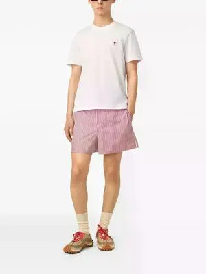 AMI Paris Cotton Arrow Striped Shorts