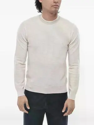 PAOLO PECORA Crew-neck Long-sleeved Sweater - Grey