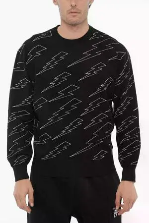 Neil Barrett Thunderbolt-embroidered Sweater