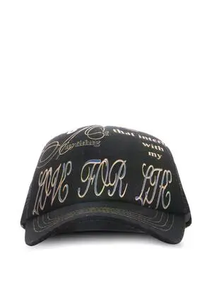 JUNGLES JUNGLES Graphic-print Cap - Black