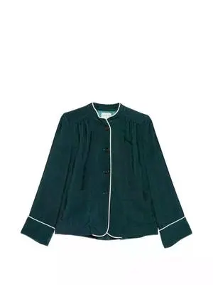 FORTE_FORTE Piped Corduroy Jacket - Green