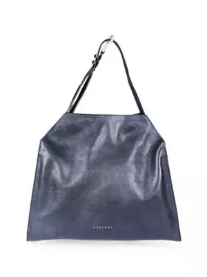 Orciani Trinity M Lagoon Leather Shoulder Bag