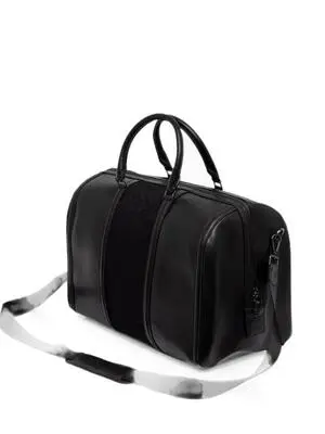 Karl Lagerfeld Monogram-pattern Logo-plaque Holdall - Black