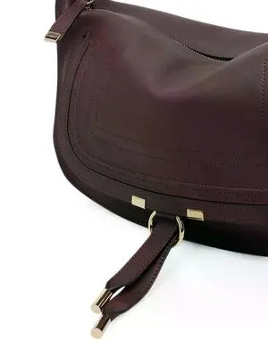Chloé Small Marcie Leather Shoulder Bag - Brown