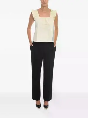 SAMSOE SAMSOE Ruffled Square-neck Blouse