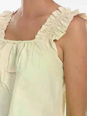 SAMSOE SAMSOE Ruffled Square-neck Blouse