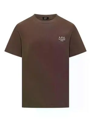 A.p.c. Logo-motif T-shirt - Brown