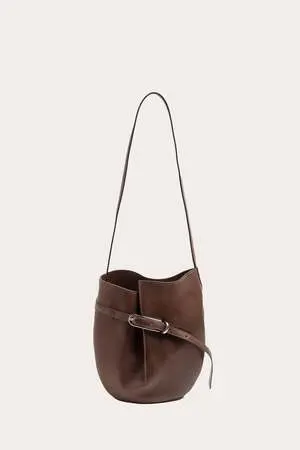 LIFFNER Belted Bucket Bag - Brown