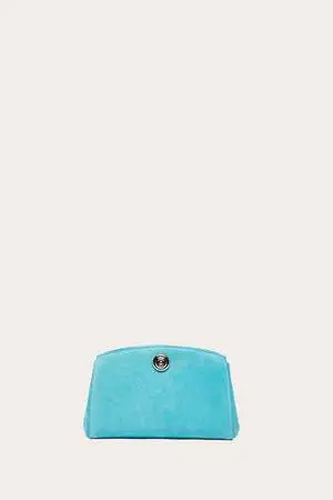 LIFFNER Pushlock Clutch Smeraldo Suede - Blue