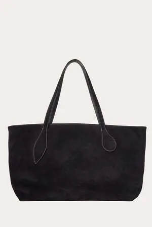 LIFFNER Suede Tote Bag - Black