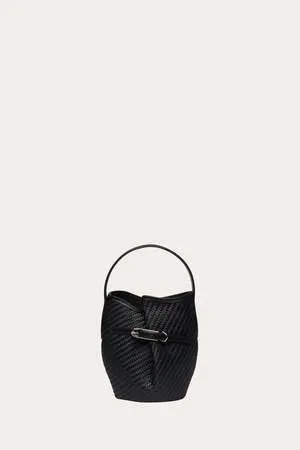 LIFFNER Mini Belted Bucket Bag - Black