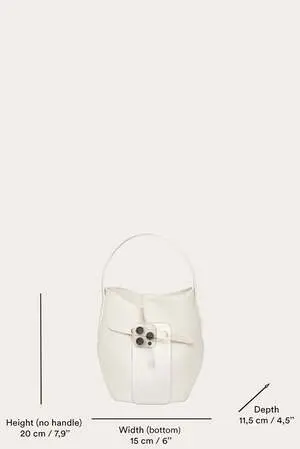 LIFFNER Belted Bucket Bag Mini Raffia