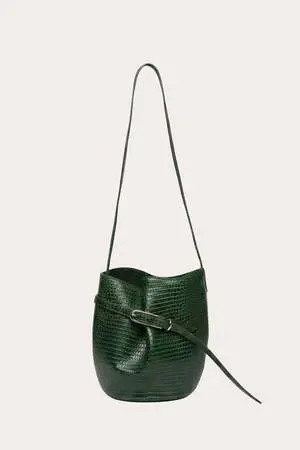 LIFFNER Belted Lizard Bucket Bag