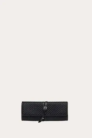 LIFFNER Belted Clutch Raffia