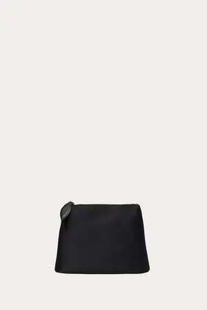 LIFFNER Zip Clutch Satin - Black
