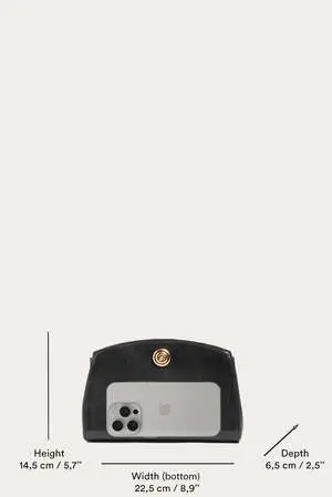 LIFFNER Pushlock Clutch In Ostrich Leather - Brown