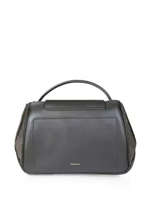 COCCINELLE Leather And Suede Handheld Cross Body Bag - Grey