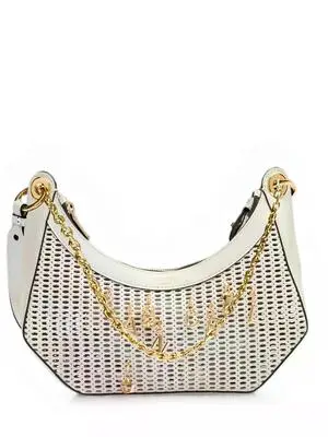 LANCEL M Croisette Perforated Logo-charm Shoulder Bag - White