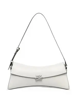 Karl Lagerfeld K/autograph Twist Logo-plaque Shoulder Bag - White