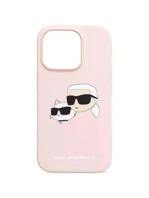 Karl Lagerfeld Ikonik Karl Choupette Iphone 16 Pro Case - Pink