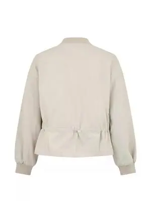 MOORER Drawstring Zip-up Jacket - Neutrals