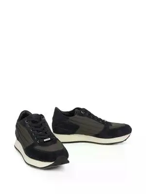 MOORER Balla Quilted-panel Suede Sneakers