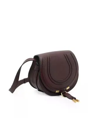 Chloé Small Marcie Leather Shoulder Bag - Brown