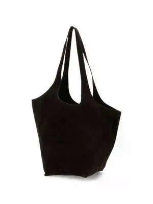 Attico Large Le Scoop Suede Tote Bag - Brown