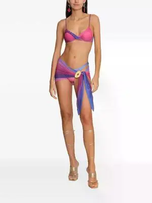 AMIR SLAMA X Tati Barbieri Gradient-effect Wrap Pareo