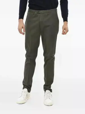 Corneliani Belt-loop Chino Trousers - Green