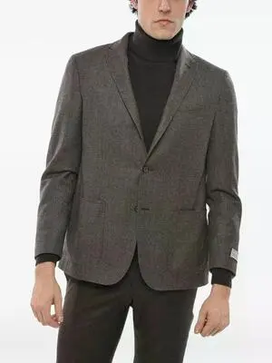 Corneliani Nino Danieli Single-breasted Wool Blazer - Brown