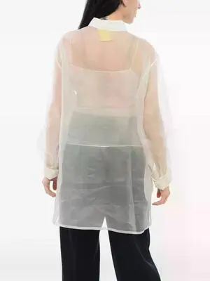 SUPER BLOND Sheer Silk Blouse