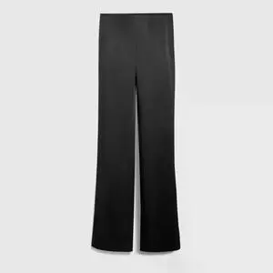 Gucci Satin-finish Straight-leg Trousers - Black
