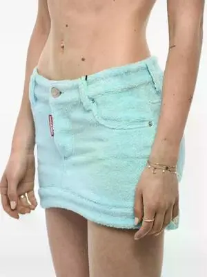 Dsquared2 Terry-cloth Short Fitted Skirt