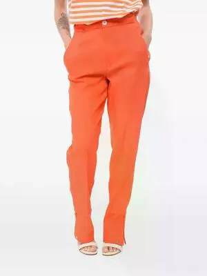 SETCHU Pleated Slit-hem Trousers