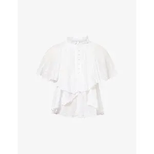 Isabel Marant Étoile Lorna Embroidered Cotton Top - Ecru