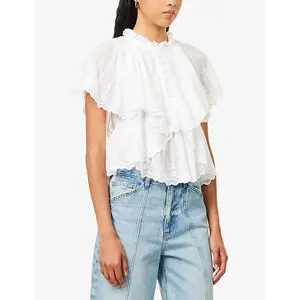 Isabel Marant Étoile Lorna Embroidered Cotton Top