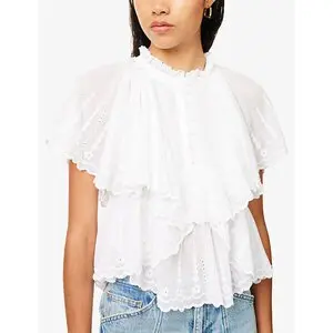 Isabel Marant Étoile Lorna Embroidered Cotton Top