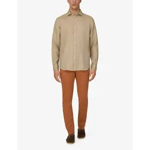 Boggi Milano Long-sleeve Regular-fit Linen Shirt