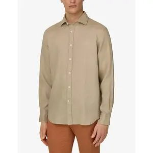 Boggi Milano Long-sleeve Regular-fit Linen Shirt