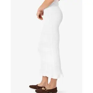 AMY LYNN Chelsea Smocked Cotton Maxi Skirt - Ivory