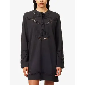 Isabel Marant Étoile Embroidered Cotton Mini Dress